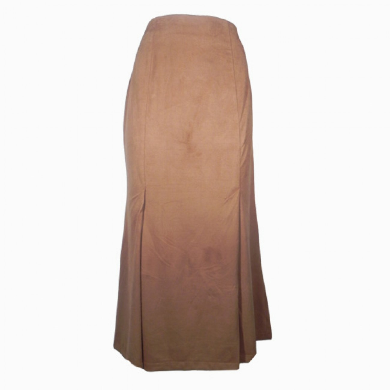 Saia em Suede Midi Sedução Cor Camel - Pole Modas